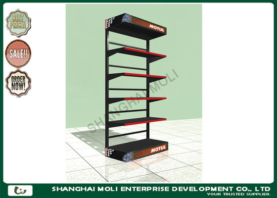 China Five layers metal displays racks in shop lubricant displays stands racks displays distributor