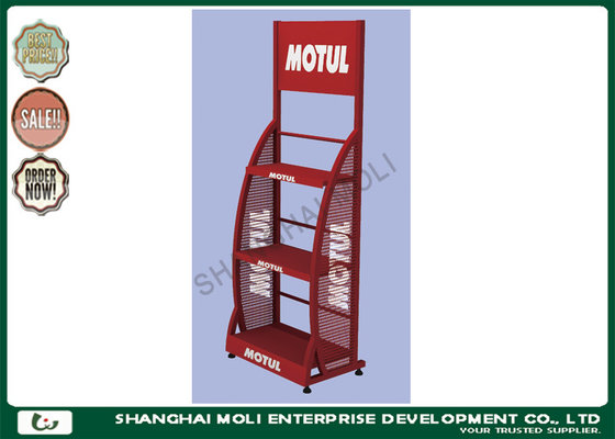 China Small Oil Display Rack With Three Layers Side Perforated Plate distributor