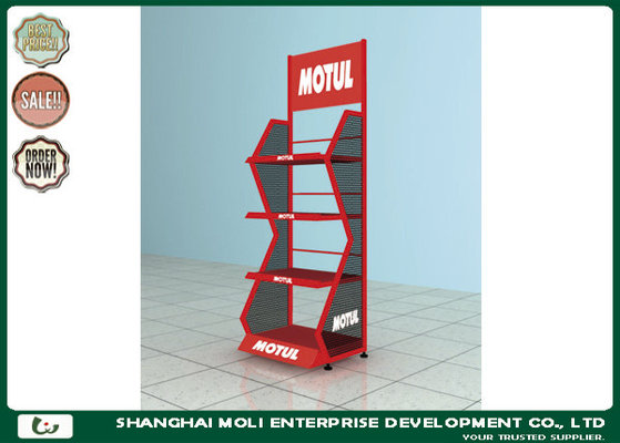 China Hot sale customized display metal display stand metal oil lubricant display stand distributor