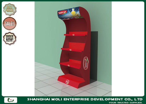 China 4 Tiers Cooking Oil Metal Display Stands In Shops Stores Furniture Series distributor