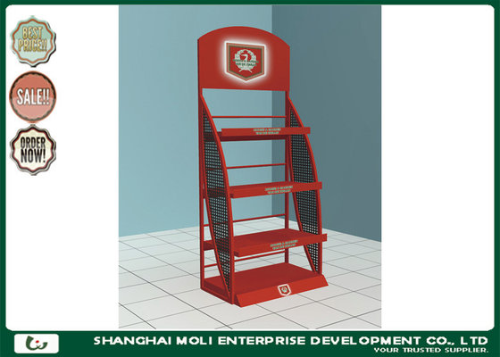 China Trade show , marketing promotion metal display racks for lubricating oil distributor