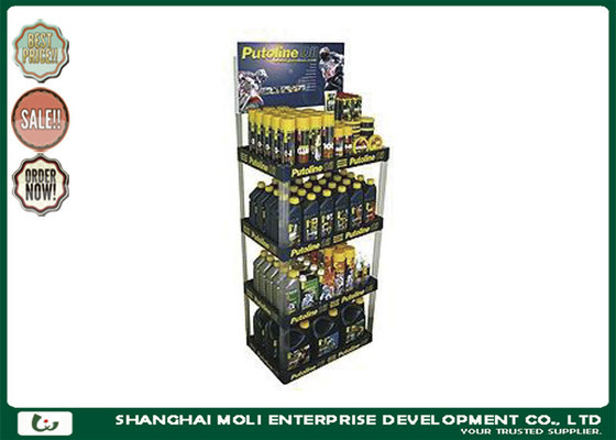 China Customized Engine Oil plastic display rack / shelf POP for Retail store distributor