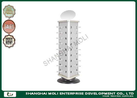 China Revolving counter small glasses display rack with mirror in shop supermarket distributor