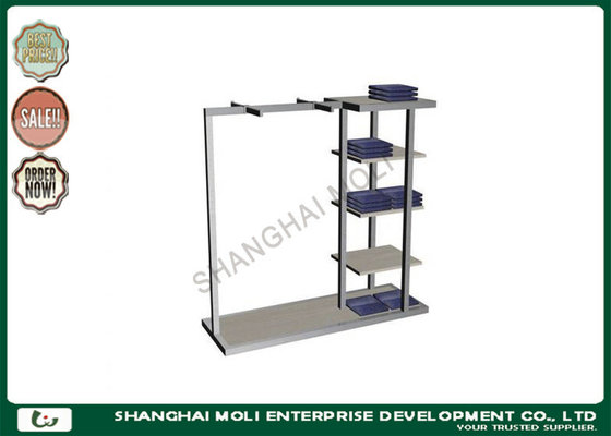 China Commercial large capacity garment display shelf , retail store clothing racks distributor