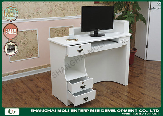 China Commercial  Store Front Counter Furniture mdf reception desk white distributor