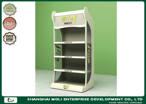 cheap Power Coated Metal Display Floor racks for petfood and bottles