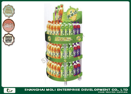 cheap Half round shelf free standing display rack , water bottle display rack