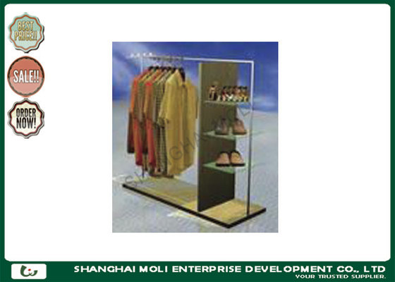 cheap Removable Retractable Retail Garment Racks Melamine laminated or high gloss UV painting