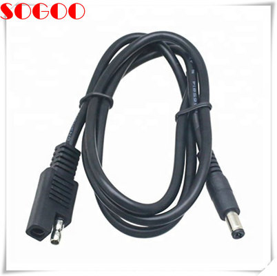 Solar Battery DC Charging Cable SAE Plug To DC 5.5mm X 2.1mm 10A 16AWG