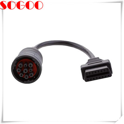9 Pin to 16 Pin OBD2 Adapter Cable for Interface Scanner Code Reader Diagnostic