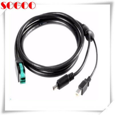 12v Powered USB Connector To DC Plug Barcode Scanner Cable For Pos Scanner