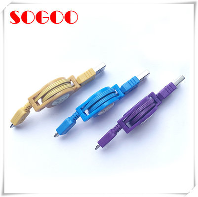 Type C Retractable Cable Assembly Fast Charging For Huawei Samsung Data Sync