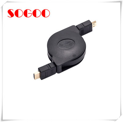 Lightweight Retractable Cable Assembly Customized Length With BNC Connector