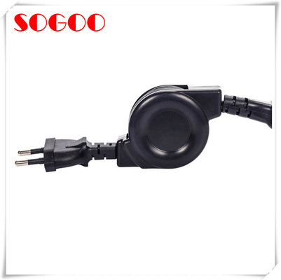 2 Pin Retractable Cable Assembly Reel Cord Coil For Hair Dryer Hair Salon