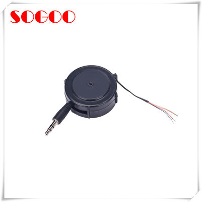 3.5 To RCA Audio Video Retractable AV Cable Custom Length OEM Available