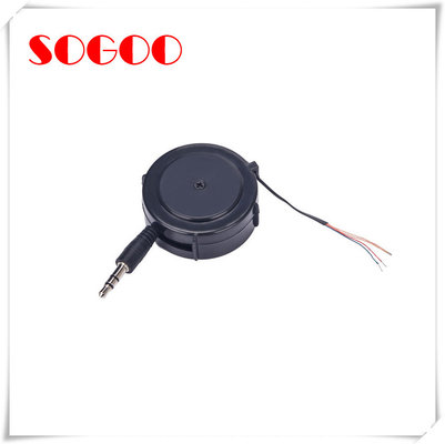 3.5 To RCA Audio Video Retractable AV Cable Custom Length OEM Available