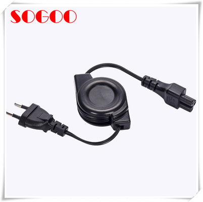2 Pin Retractable Cable Assembly Reel Cord Coil For Hair Dryer Hair Salon