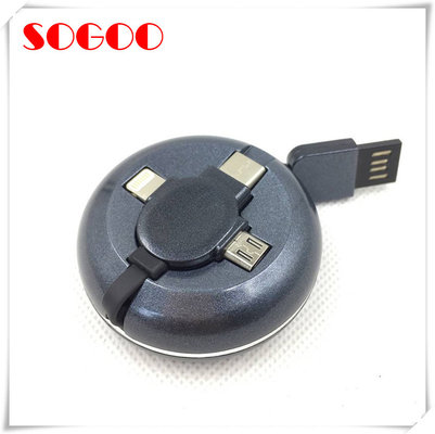 Lightweight Retractable Cable Assembly Customized Length With BNC Connector