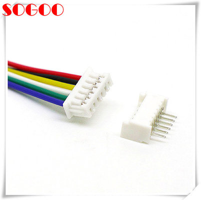 Mini Custom Cable Assemblies Micro JST 1.25 T-1 6-Pin Connector JST Cable Assembly