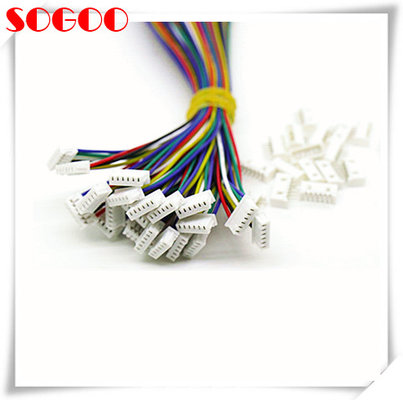 Mini Custom Cable Assemblies Micro JST 1.25 T-1 6-Pin Connector JST Cable Assembly