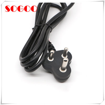 AC Power Cable Assembly South Africa 3 Pin Plug BS546 To C19  For Refrigerator