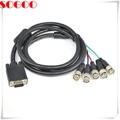 Colorful Bespoke Cable Assemblies DB9 To BNC Cable OEM / ODM Available