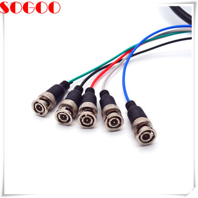 Colorful Bespoke Cable Assemblies DB9 To BNC Cable OEM / ODM Available