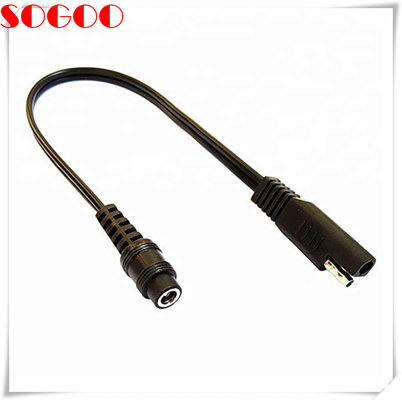 Solar Battery DC Charging Cable SAE Plug To DC 5.5mm X 2.1mm 10A 16AWG