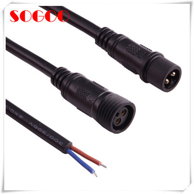 Reliable Waterproof Cable Assembly , Electrical Power Cable For LED 2 pin 4 pin
