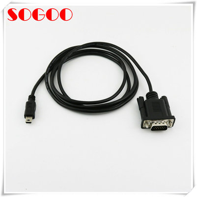 Custom USB Cable Assembly VGA D-SUB 15 Pin Male To Mini USB Male 5 Pin Cable