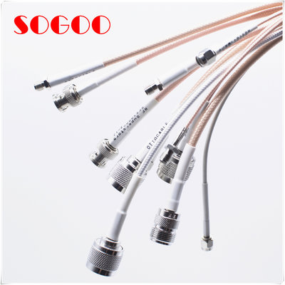 Flexible Custom RF Cable Assemblies , Jumper Cable Assembly With 7/16 DIN Male Connectors