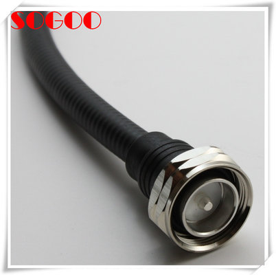 Flexible Custom RF Cable Assemblies , Jumper Cable Assembly With 7/16 DIN Male Connectors