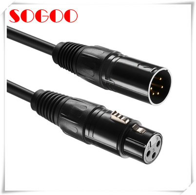 Professional Bespoke Cable Assemblies 4 Pin XLR Male To XLR Female For Microphone Audio
