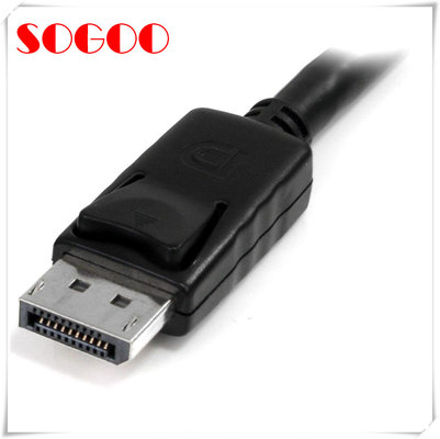 Professional Panel Mount Displayport Cable To High Speed 20 Pin DP Connector
