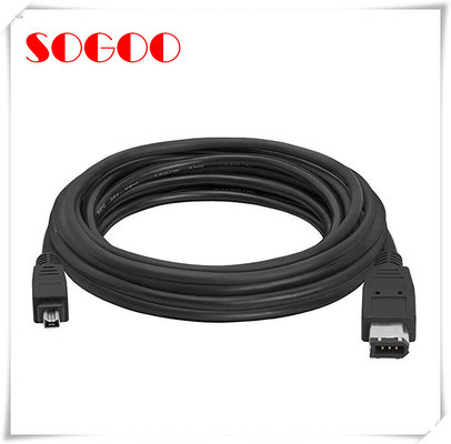 FireWire IEEE 1394 Cable / iLink 6 Pin to 4 Pin Male to Male DV Cable assembly