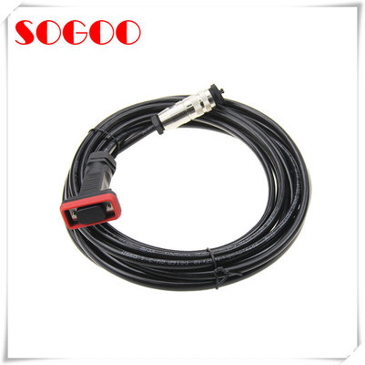 Black Waterproof Cable Assembly AISG To DB 9 pin Connector IP67 For RET