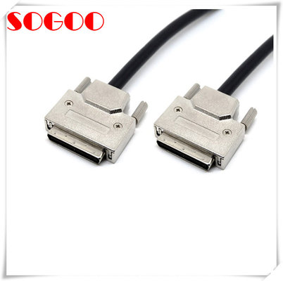 Metal Hood Custom Cable Assemblies Type VHDCI 68 Pin SCSI-5 Two Years Warranty