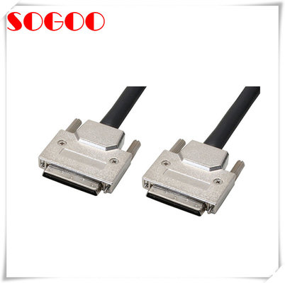 Metal Hood Custom Cable Assemblies Type VHDCI 68 Pin SCSI-5 Two Years Warranty