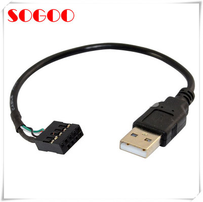 Header Motherboard Cables USB 2.0 A Female To Dupont 10 Pin Female