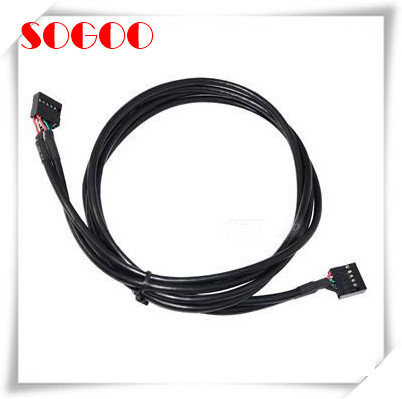 12 Pin Motherboard Cables , Female To Female USB 2.0 Internal Motherboard Header Cable