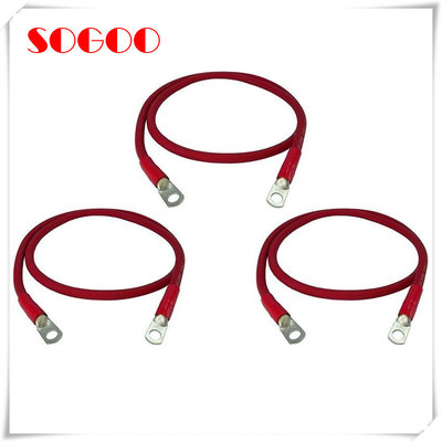 Marine Battery Cable Assembly Tinned Red 3/8" Stud 18" Long 4 Gauge 1 Year Warranty