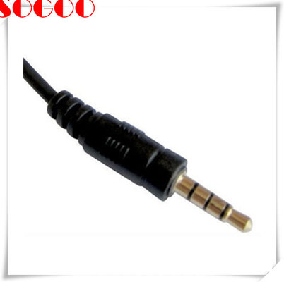 Black Micro USB Audio Cable With DC 2.5mm To Mini 5 Pin USB Connector