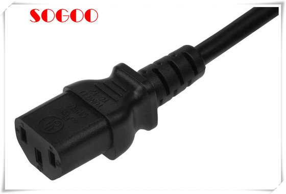 Brazil 3 Pin Plug To C13 Power Cord Assembly 13 A 250v For Industrial Equipment
