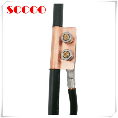 Cell Site Copper Coaxial Cable Grounding Kit For 1 / 2" 7 / 8" 0.6 - 1m Length