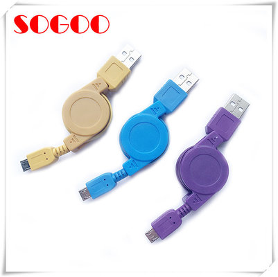 Type C Retractable Cable Assembly Fast Charging For Huawei Samsung Data Sync