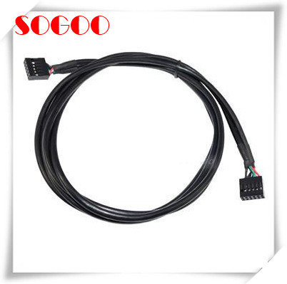12 Pin Motherboard Cables , Female To Female USB 2.0 Internal Motherboard Header Cable