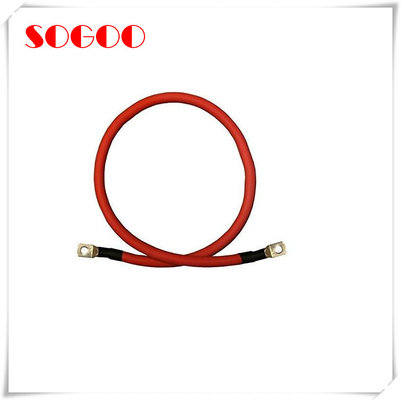 Marine Battery Cable Assembly Tinned Red 3/8" Stud 18" Long 4 Gauge 1 Year Warranty