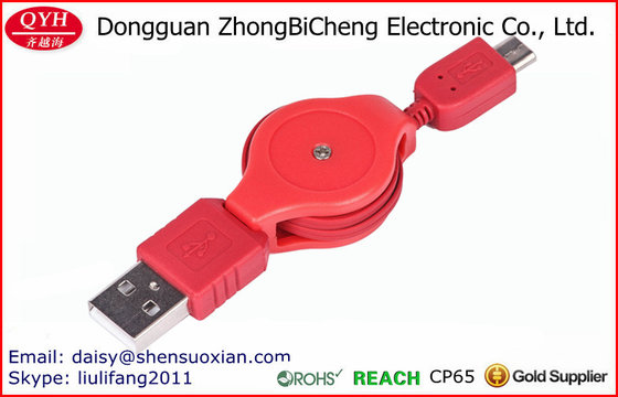 Two Sided Pull Sync Data Micro etractable usb cable