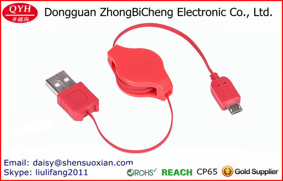 Two Sided Pull Sync Data Micro etractable usb cable