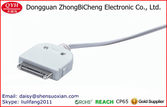 For Stereo Devices Retractable 30-Pin To 3rca Audio Cable